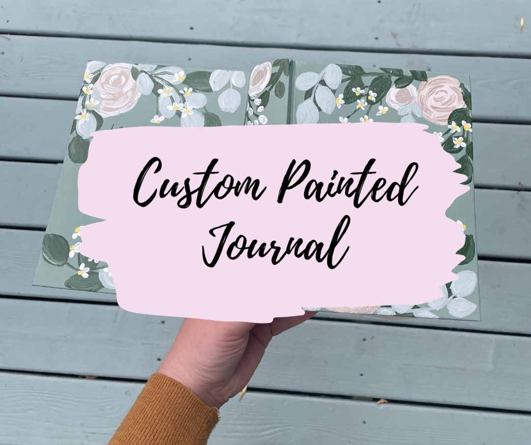 Custom Hand Painted Journal - Etsy