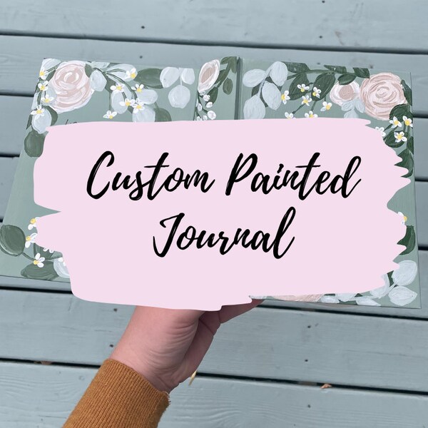 Painted Journal - Etsy