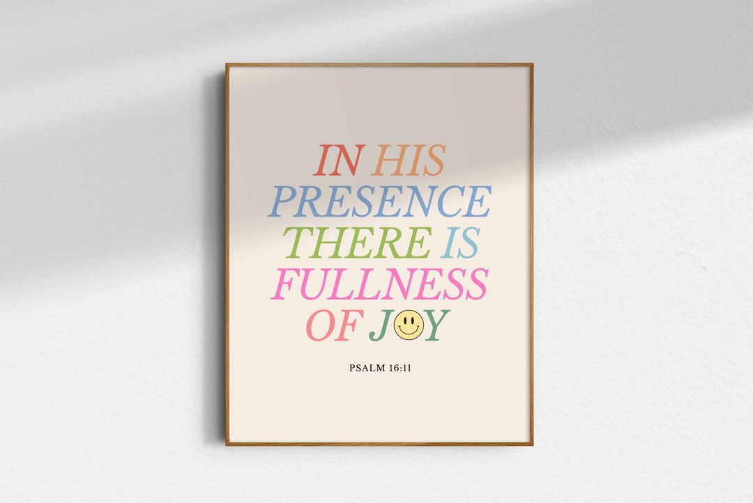 In His Presence There is Fullness of Joy DIGITAL PRINT - Modern ...