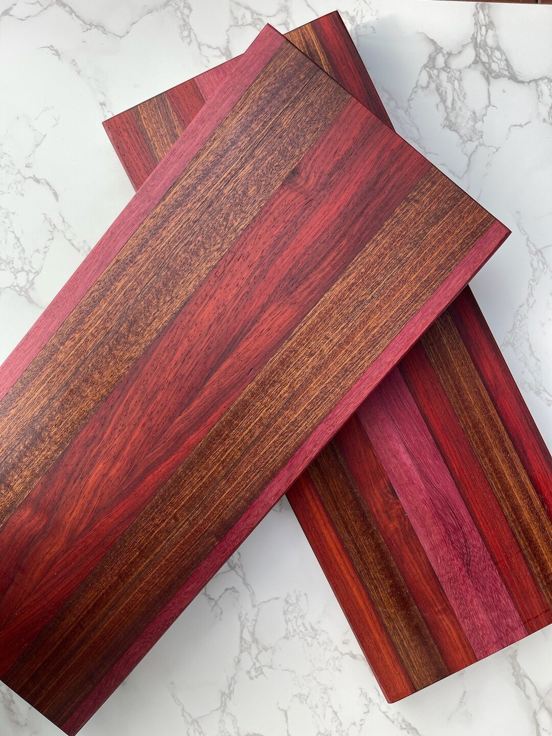 Exotic Hardwood Cutting Board: Padauk & Sapele Butcher Block (18x10x1 ...