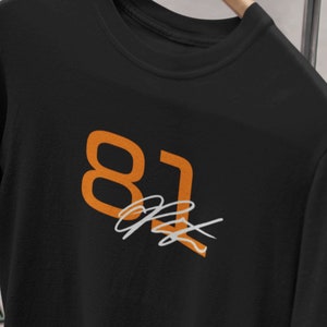 Oscar Piastri F1 Signature T-shirt: Formula 1 Racing Fan Tee - Etsy