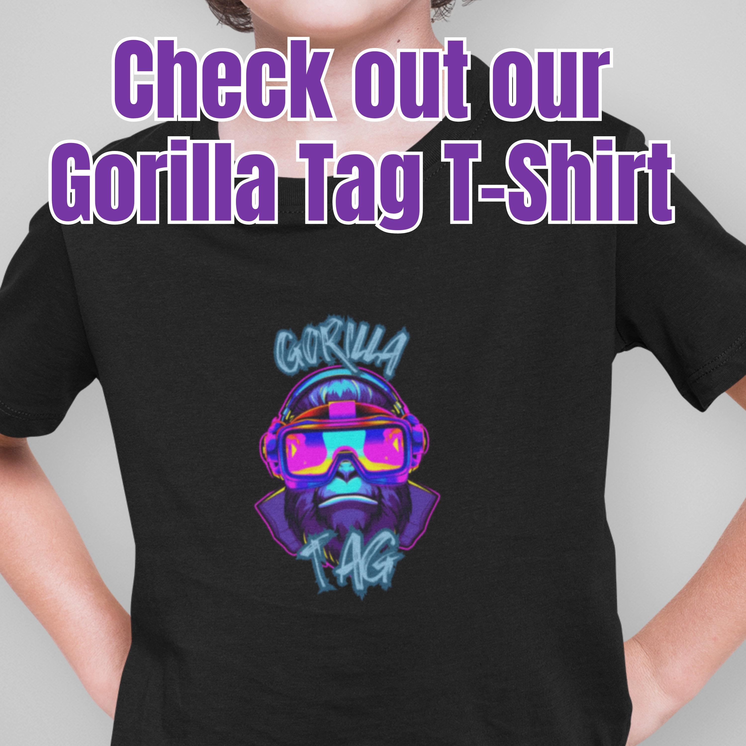 EDITABLE Gorilla Tag VR Birthday Party Invitation - Etsy