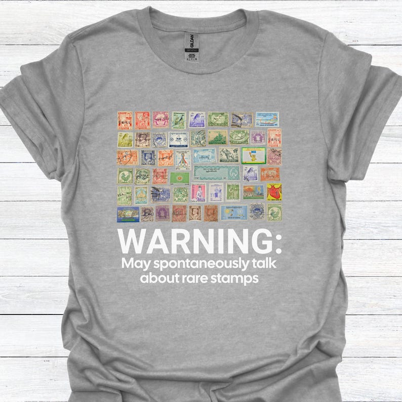 Rare Stamps Collector T-shirt, Stamp Enthusiast Tee, Vintage Postage ...
