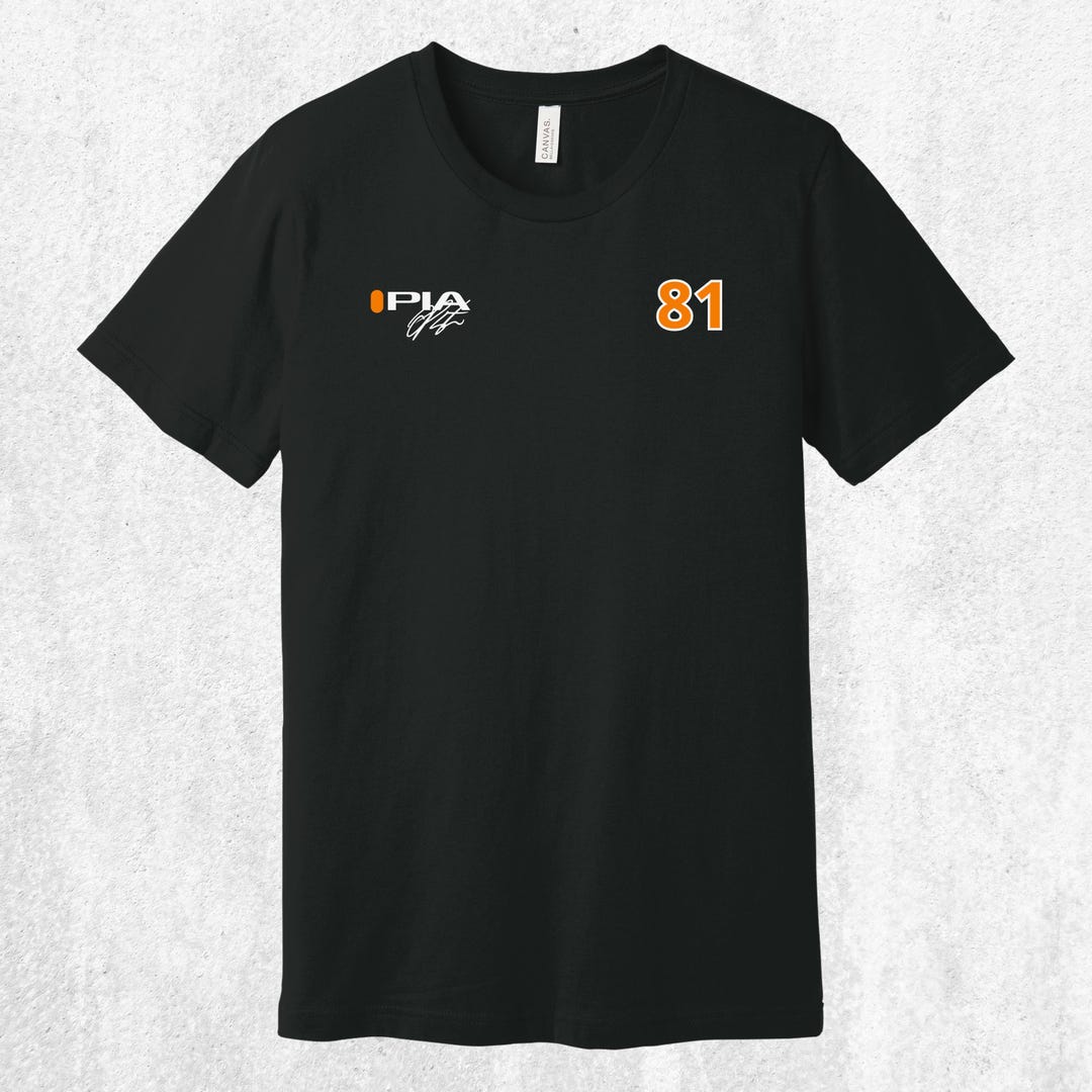 Oscar Piastri F1 Signature Tee, Formula 1 Racing Shirt - Etsy