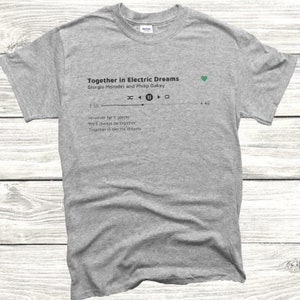 Personalized Song Lyrics Unisex Softstyle T-shirt Music Player Design ...