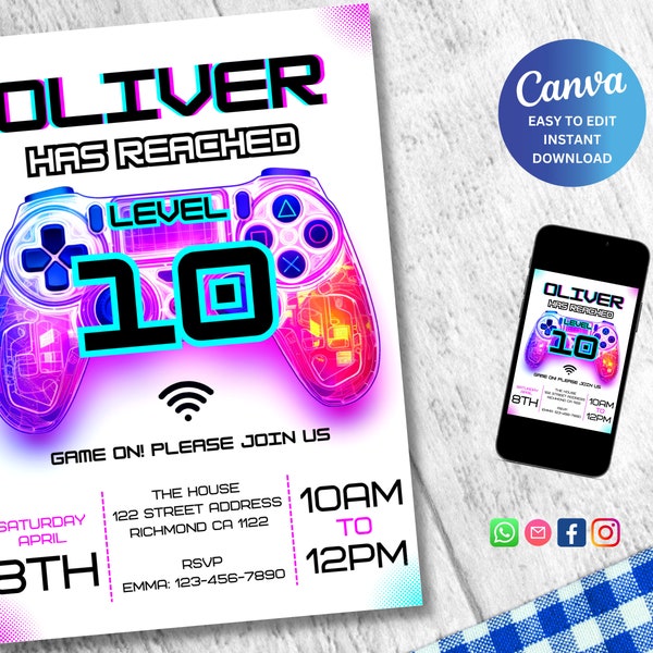 Playstation Invite - Etsy