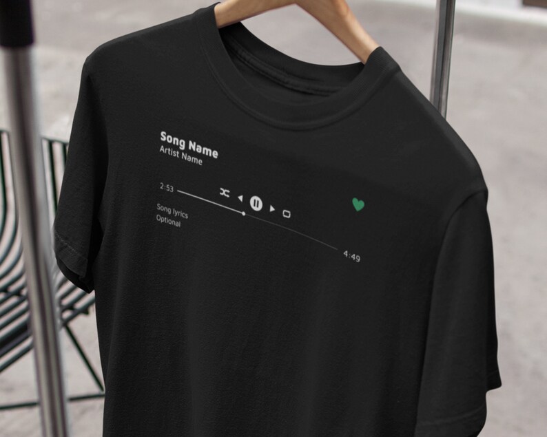 Personalized Song Lyrics Unisex Softstyle T-shirt Music - Etsy