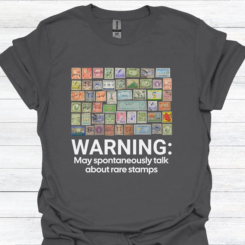 Rare Stamps Collector T-shirt, Stamp Enthusiast Tee, Vintage Postage ...