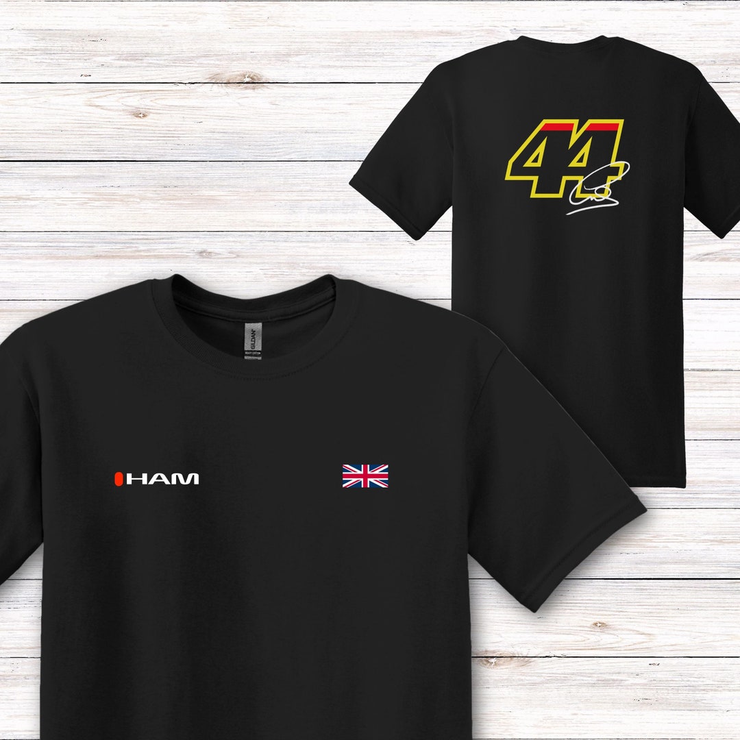 Lewis Hamilton Signature T-shirt: British Racing F1 Design - Etsy