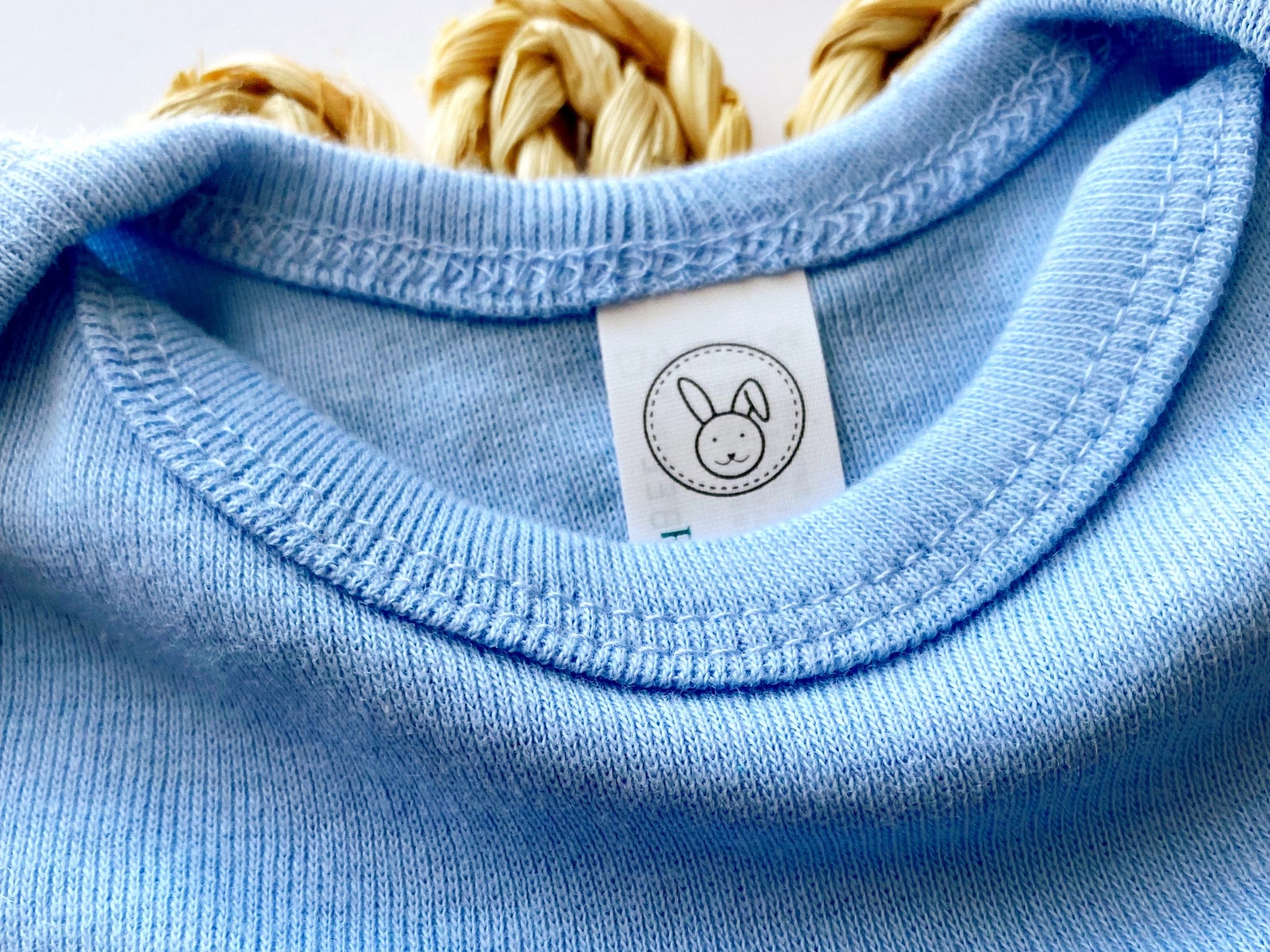 Light Blue Rabbit Skins Baby Onesie Mockup - Etsy