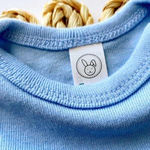 Light Blue Rabbit Skins Baby Onesie Mockup - Etsy