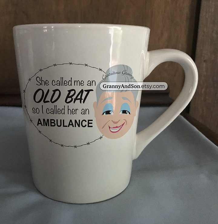 Gratuitous Granny "old Bat" Funny Artwork Suitable for Sublimation ...