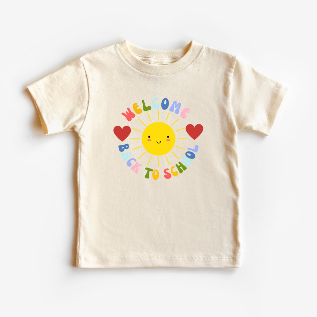 Toddler Welcome Back Sunshine, Welcome Back to School, Sunshine, Hearts ...