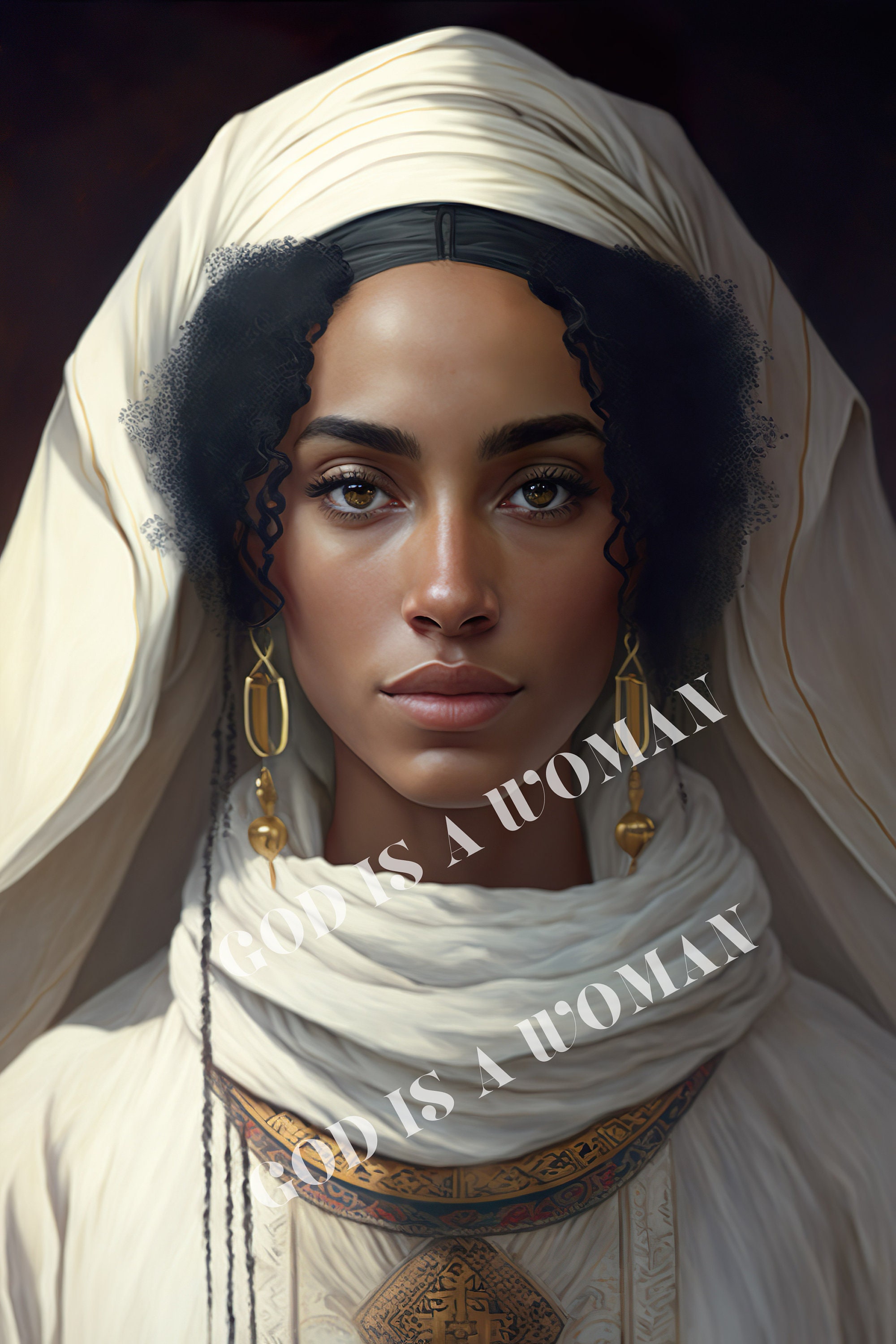 God as a Woman Amina Divine Feminine Art Goddess Art, Divine Feminine ...