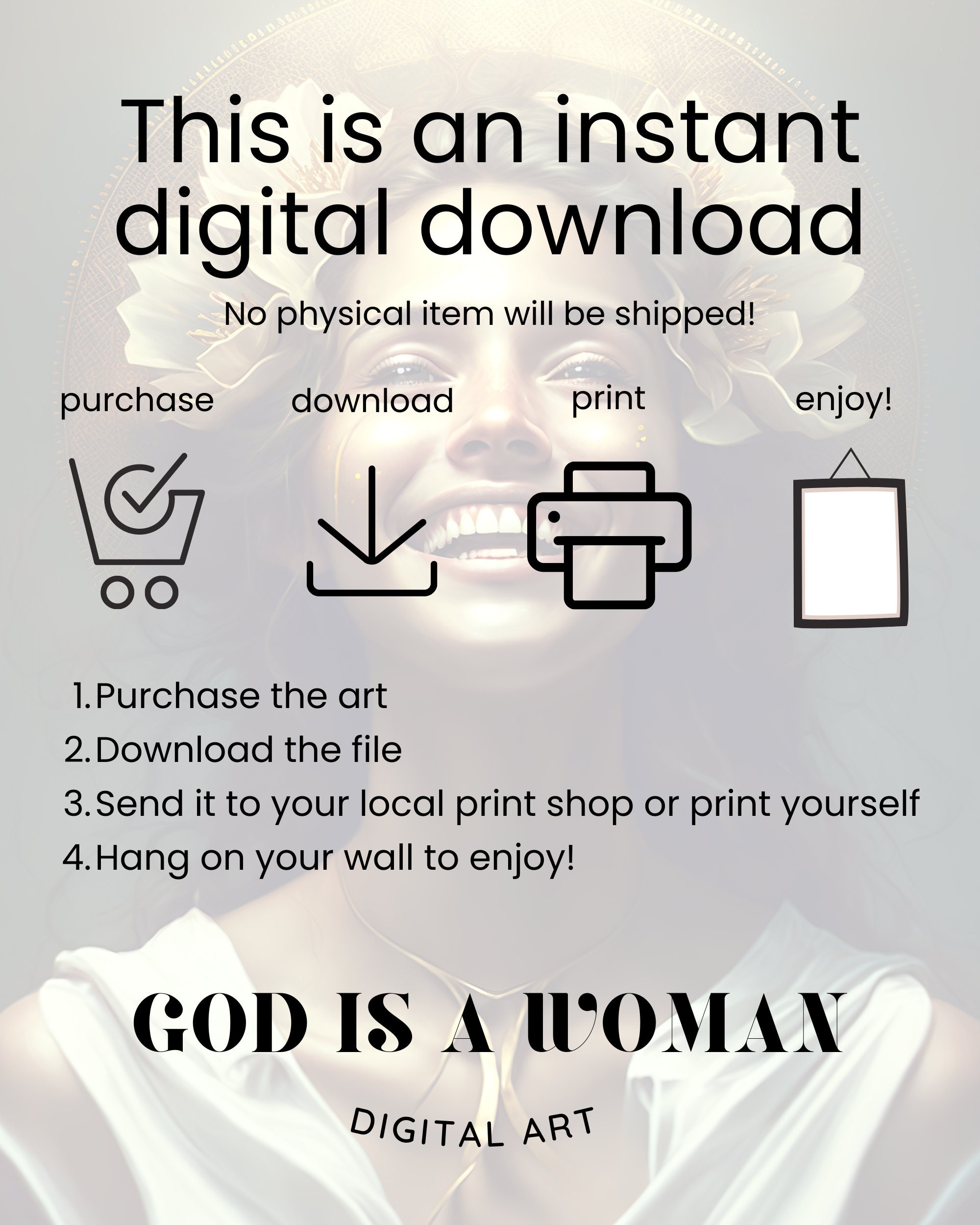 God as a Woman Joy Divine Feminine Art Goddess Art, Divine Feminine ...