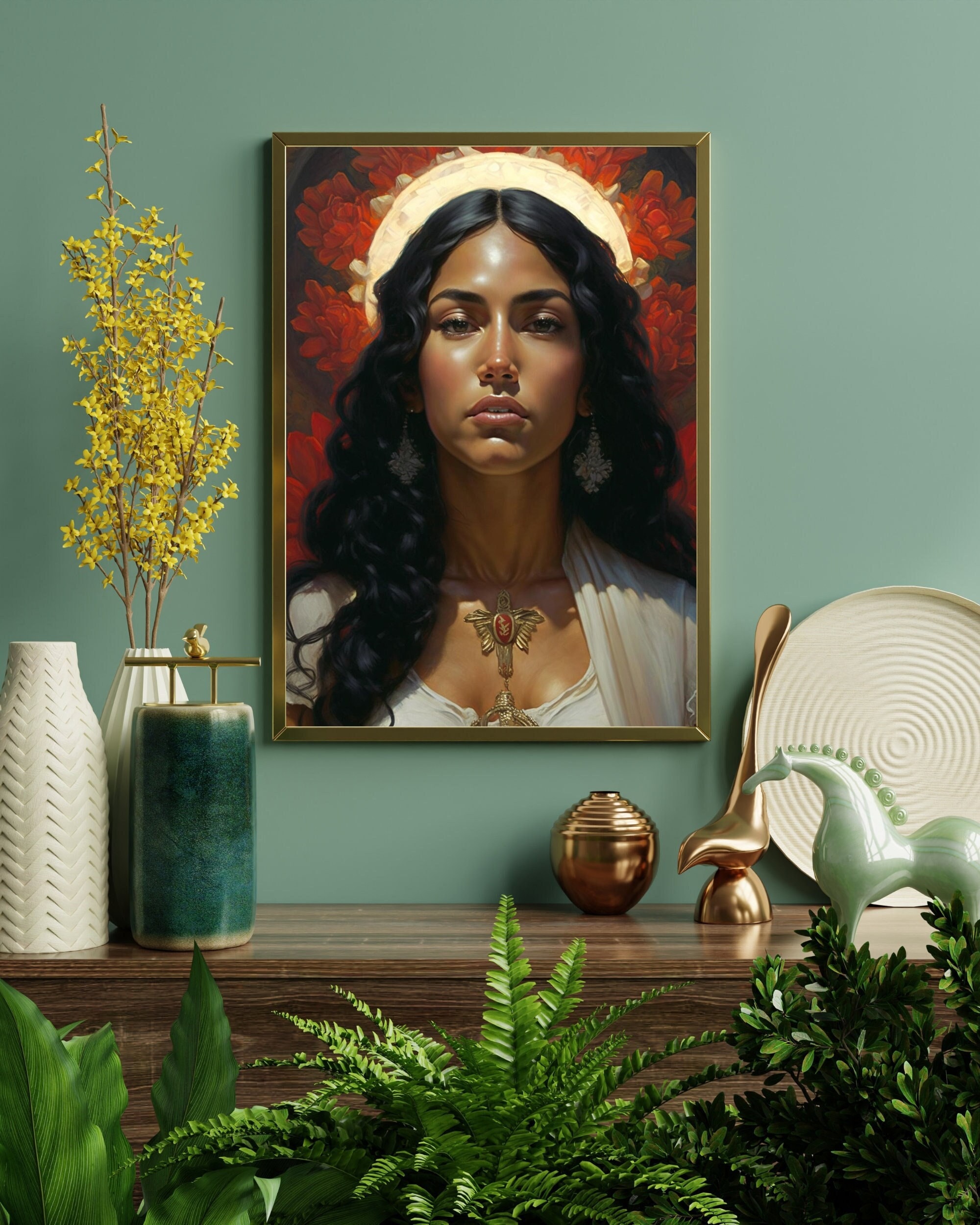 God as a Woman Mirella - Divine Feminine Art, Strong Woman Art ...