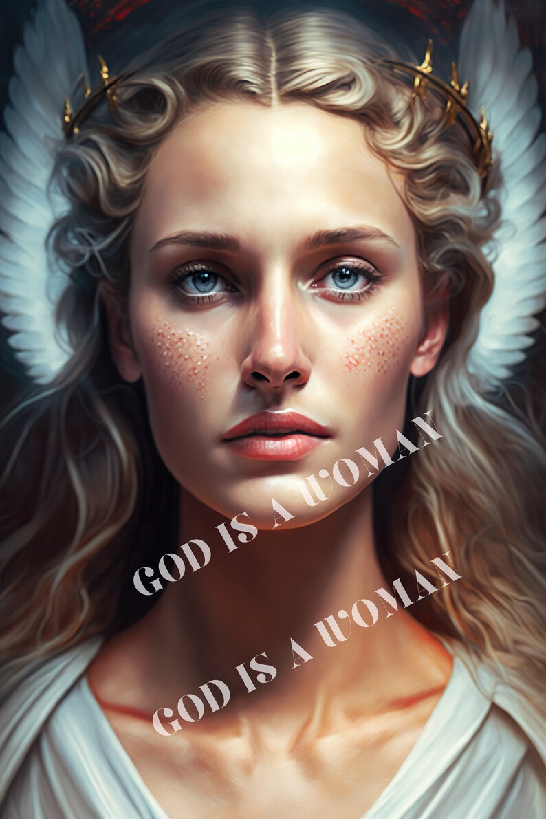 God as a Woman Lioni Divine Feminine Art Goddess Art - Etsy