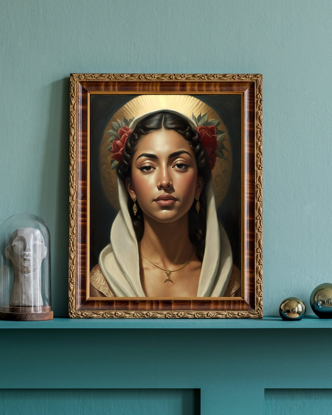 God as a Woman - Lourdes - Divine Feminine Art, Strong Woman Art ...