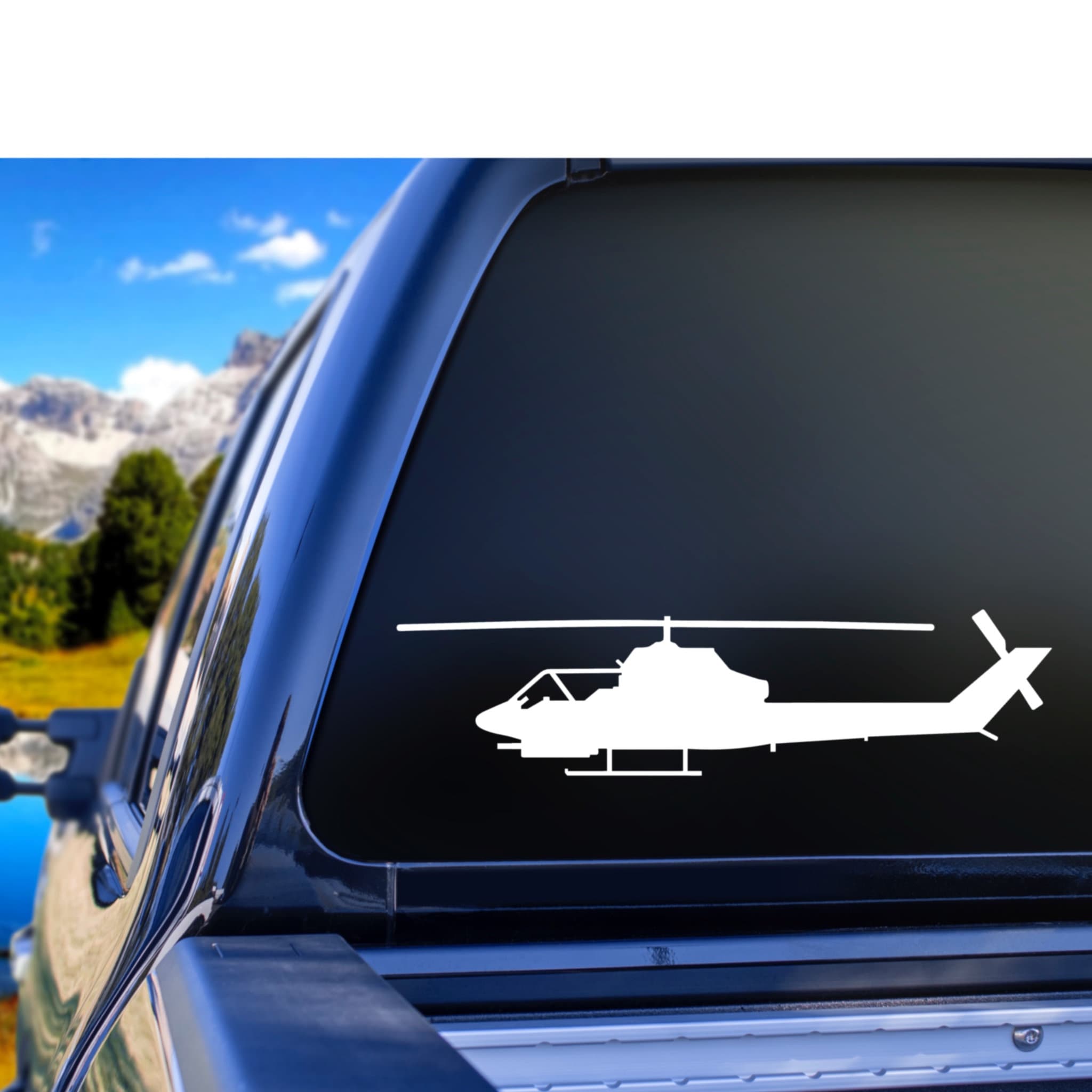 AH-1 Cobra Helicopter Vinyl Decal, Army Aviation, Helicopter, Truck ...
