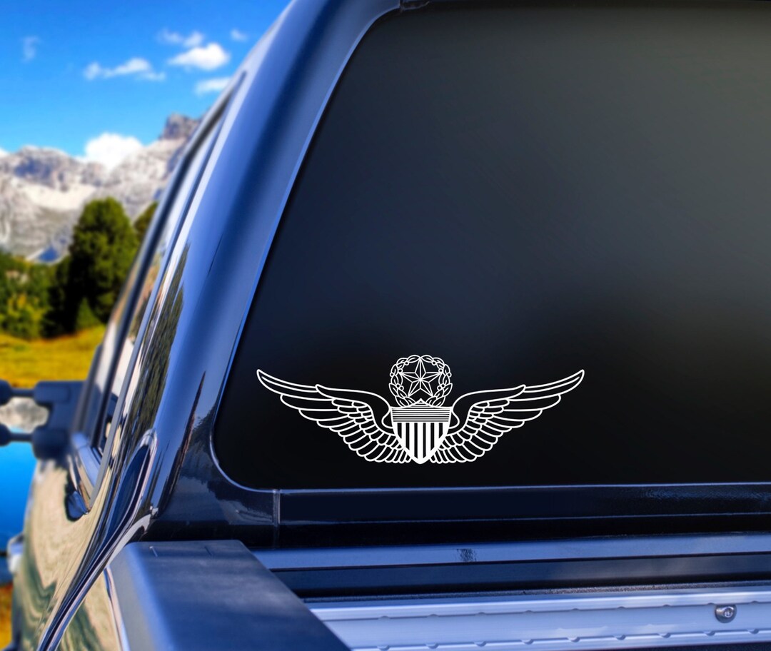 Master Aviator Army Wings Vinyl Decal, Army, Truck Decal, Car Decal - Etsy