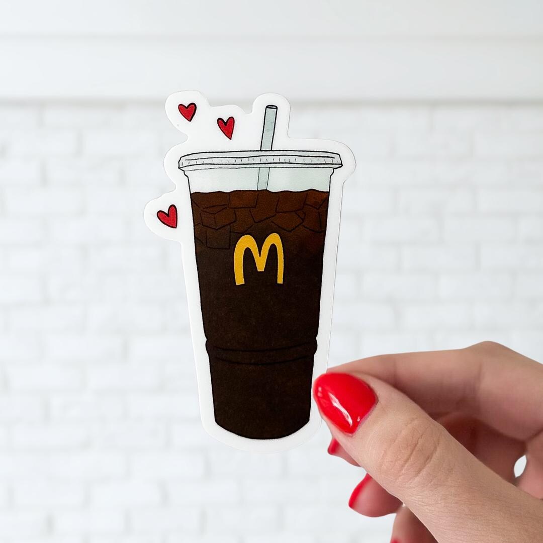 Mcdonald's Soda Sticker, Diet Coke Waterproof Sticker, Dr. Pepper Vinyl ...
