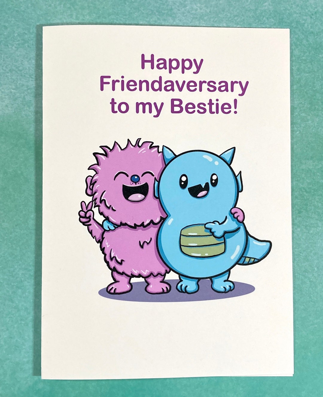 Happy Friendaversary Best Friend Card BFF Card - Etsy