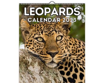 Leopard Wall Calendar - Etsy