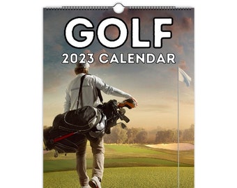 Golf Wall Calendar - Etsy