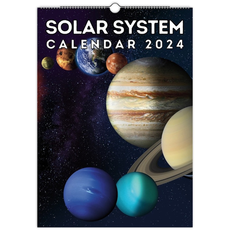 Solar System Wall Calendar 2024, Great Gift Idea for Space Lovers - Etsy
