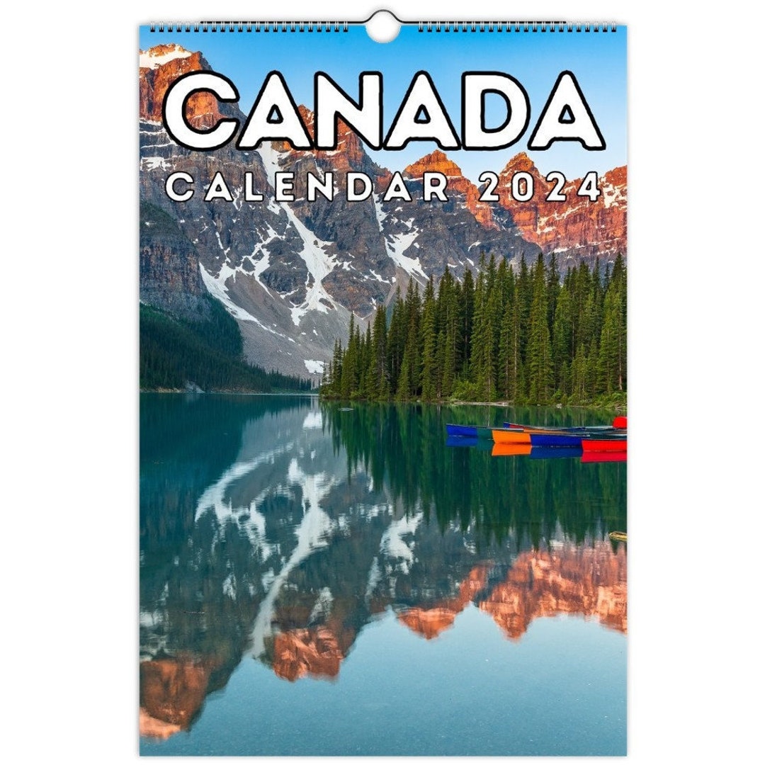 Canada Wall Calendar 2024, Great Gift Idea for Canada Lovers - Etsy