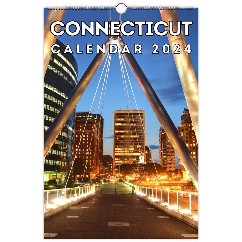 Connecticut Wall Calendar 2024, Great Gift Idea for Connecticut Lovers ...