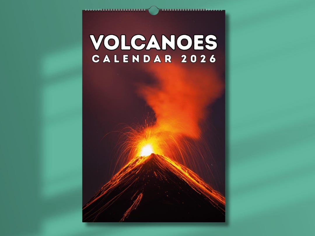 Volcanoes Wall Calendar 2026, Volcano Scenic Photography Gift - Etsy UK