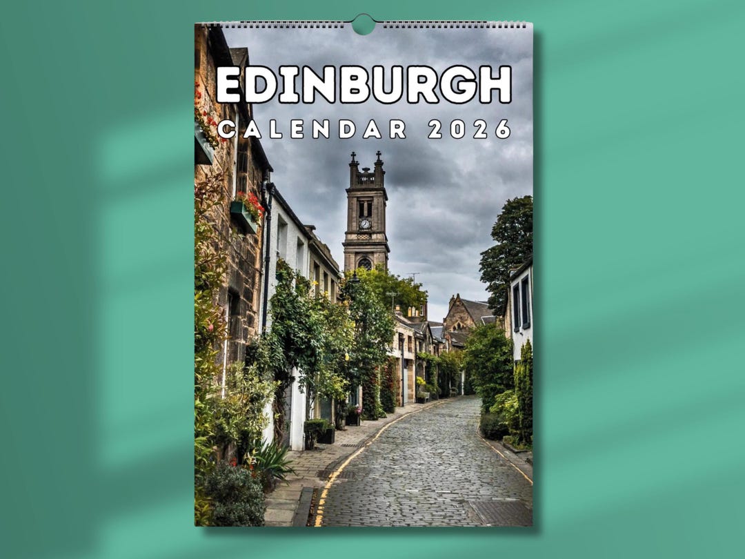 Edinburgh Wall Calendar 2026, Gift for Edinburgh Lovers - Etsy