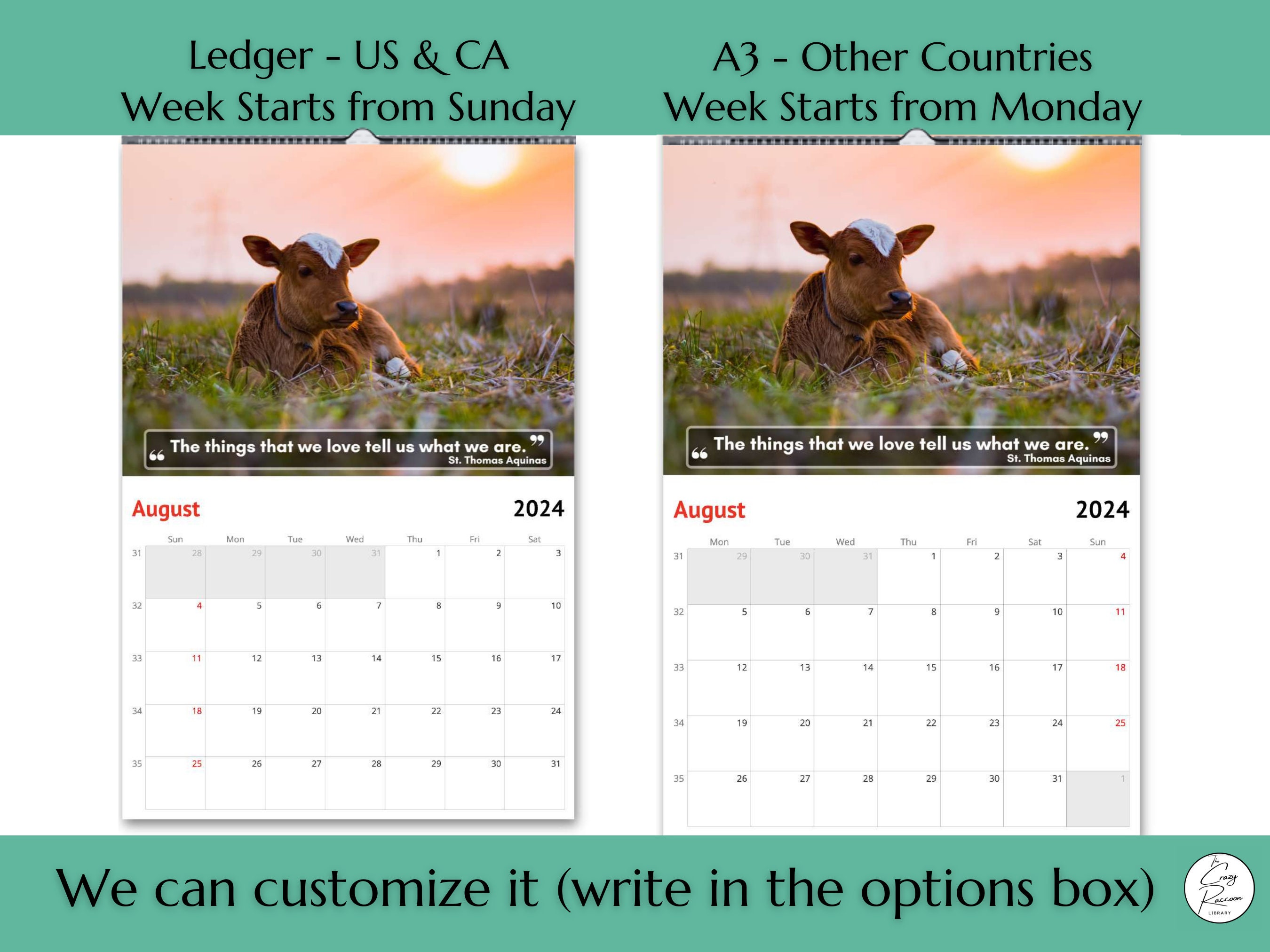 Baby Animals Wall Calendar 2024, Cute Gift Idea for Baby Animal Lovers ...