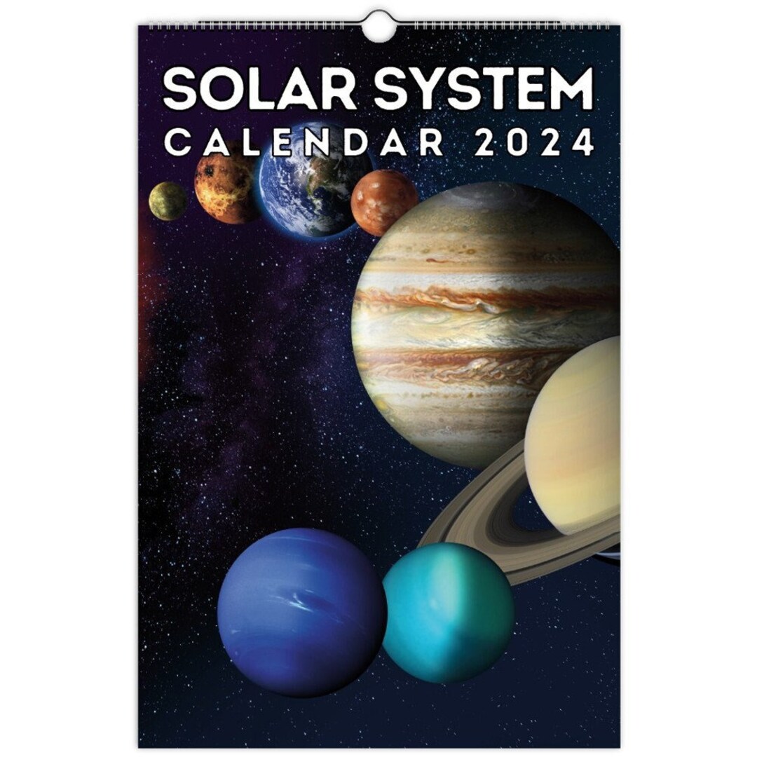 Solar System Wall Calendar 2024, Great Gift Idea for Space Lovers - Etsy