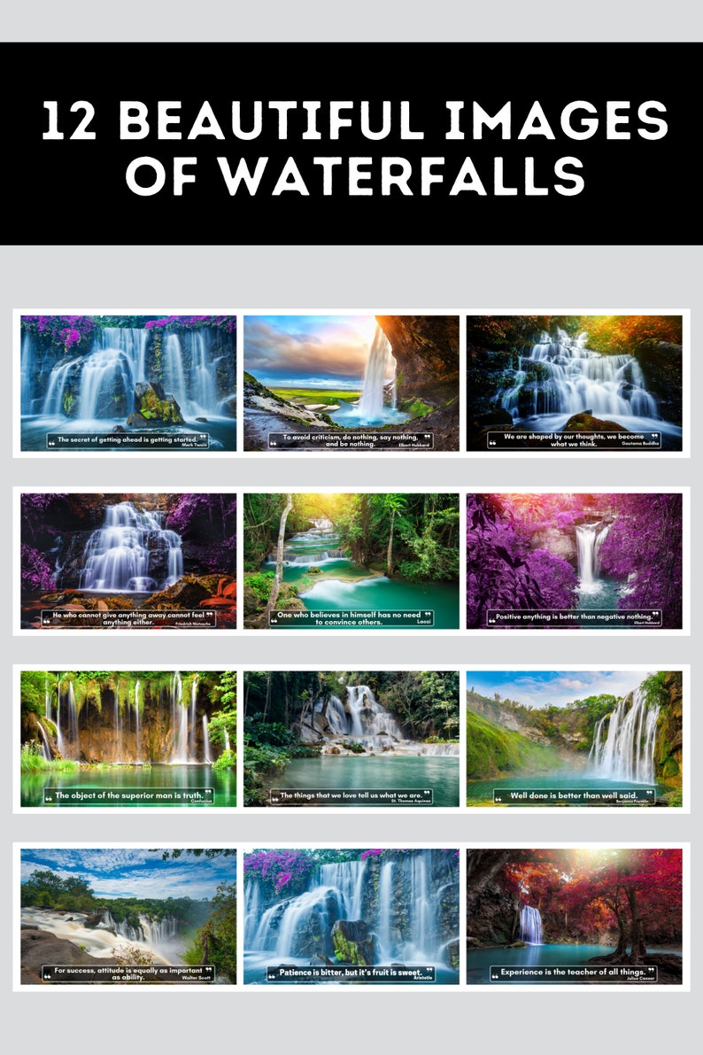 Waterfalls Wall Calendar 2024, Waterfall Gift, Great Gift Idea for ...