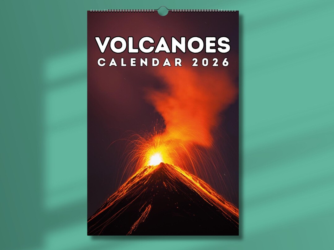 Volcanoes Wall Calendar 2026, Volcano Scenic Photography Gift - Etsy