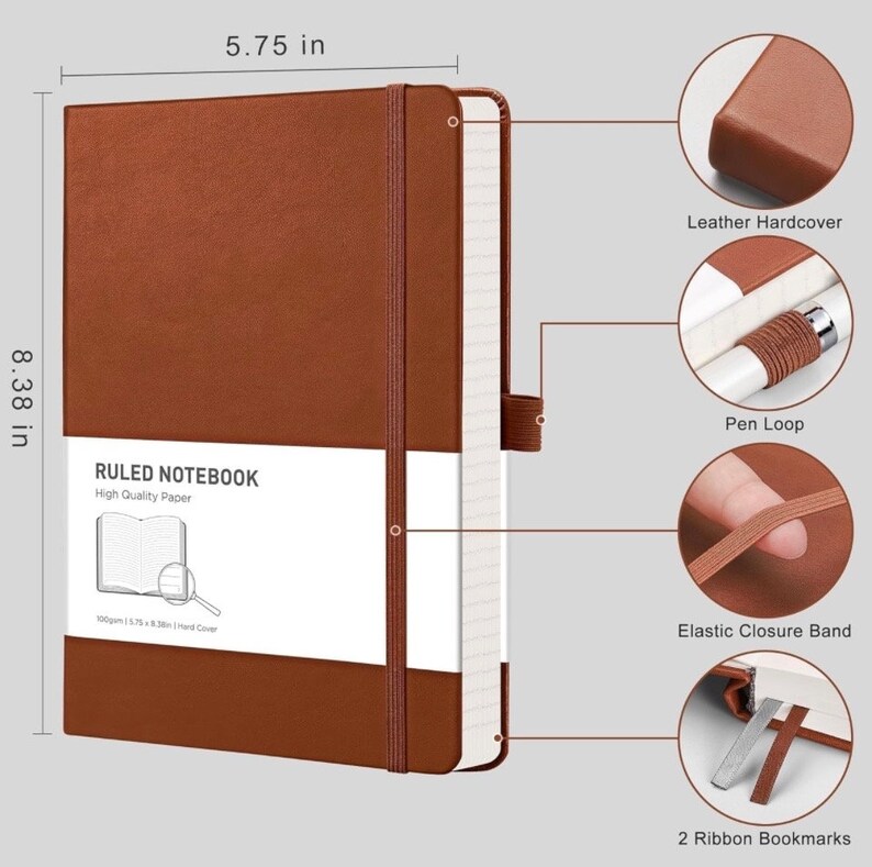 Personalized Engraved Notebook Journal - Etsy