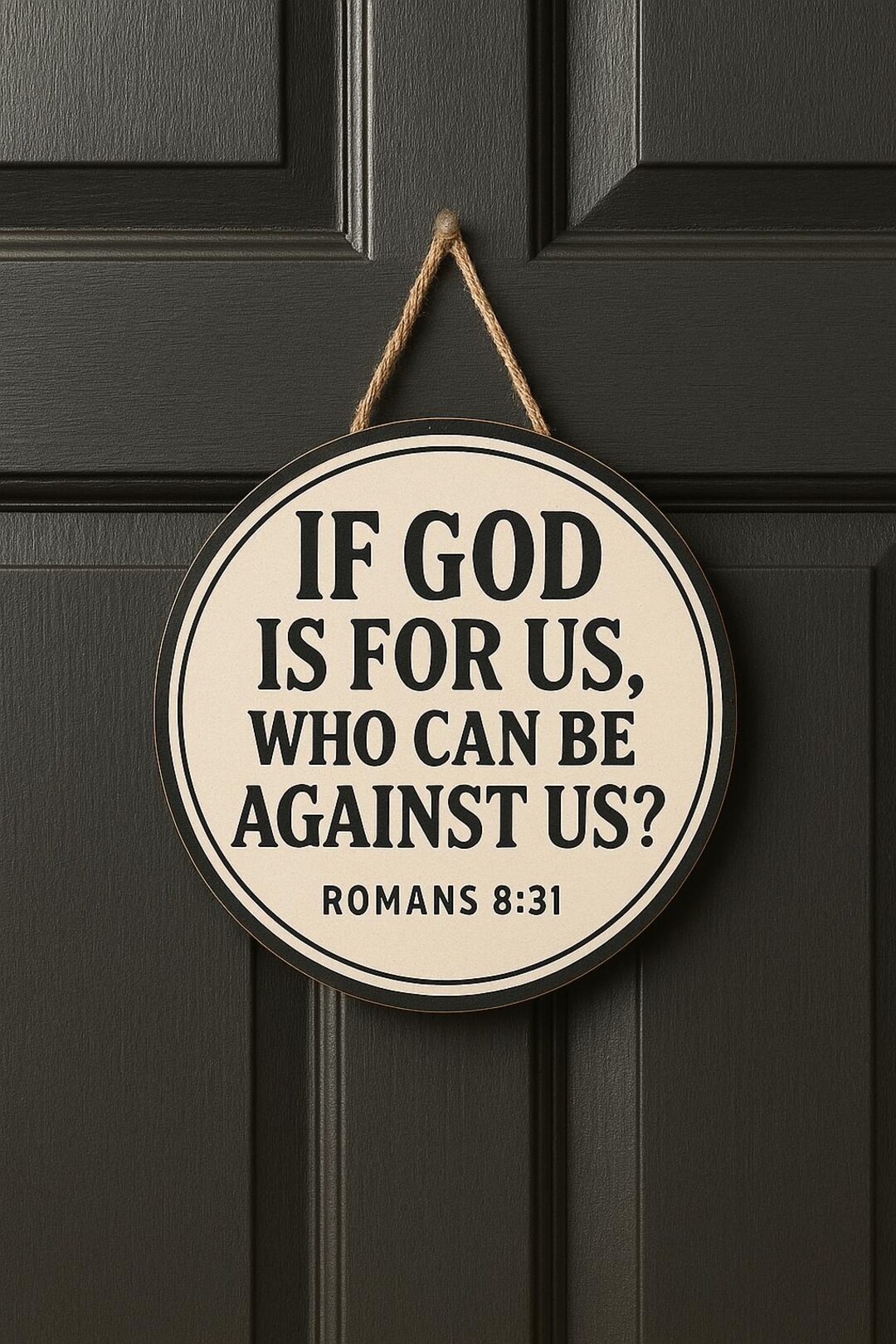 Wood Signs, Romans 8:31 Bible Verse, Farmhouse Wall Decor ...