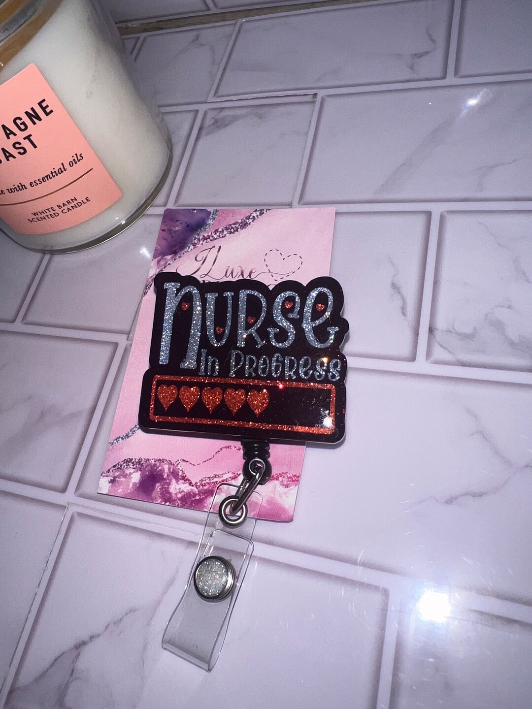 Nurse in Progress Badge Reel/holder - Etsy