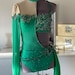 Beautiful Green Lyrical One Shoulder Costume With Tons of Black ...