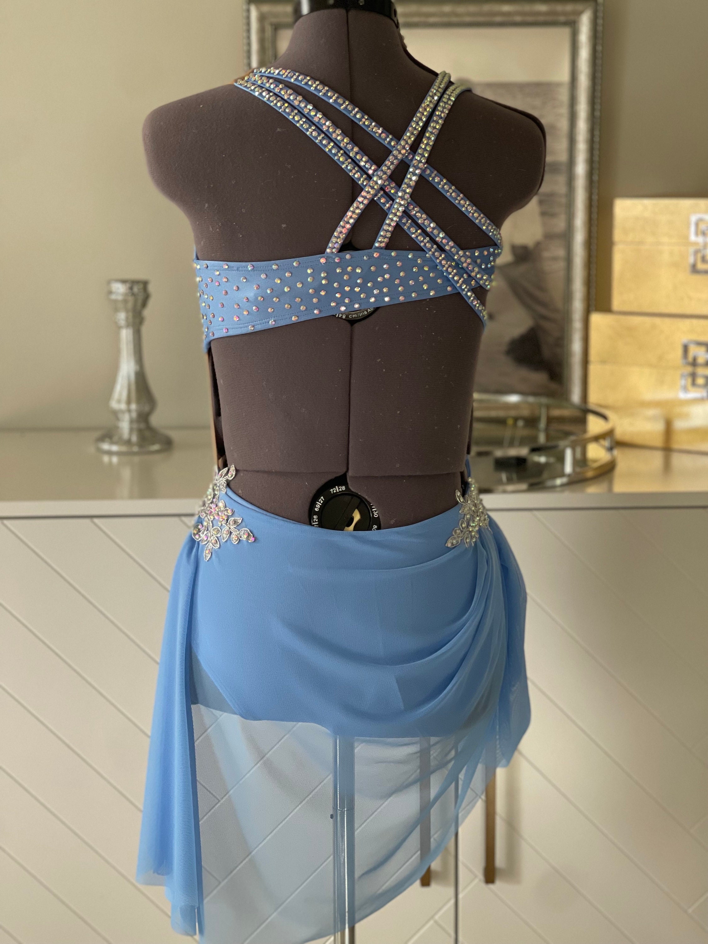Made Sto Order 4-6 Weeks Beautiful Periwinkle One Shoulder Costume With ...