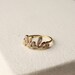 14k Solid Gold Custom Diamond Name Ring, Personalized Name Jewelry ...