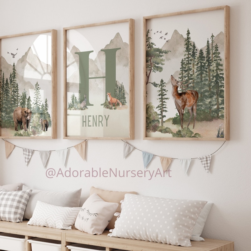 Forest Theme Nursery - Etsy