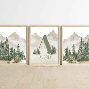 Mountain Nursery Decor, Adventure Theme Nursery, Woodland Nursery Art ...