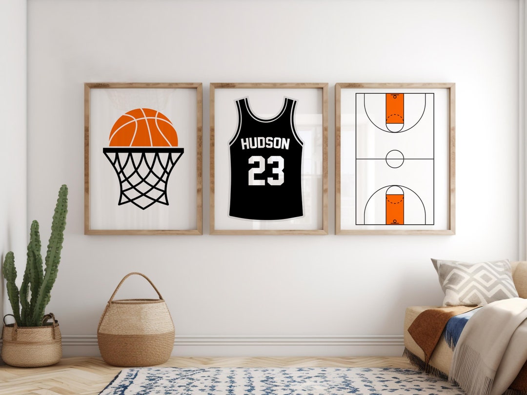 Basketball Wall Art, Personalized Basketball Poster, Basketball Nursery ...