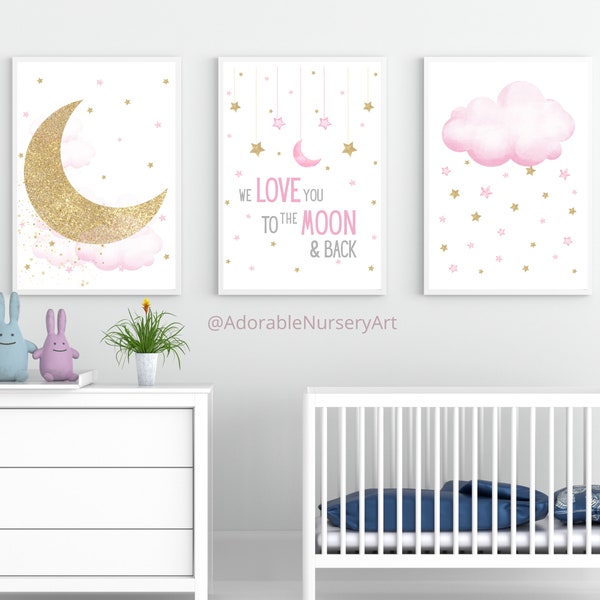 Pink Gold Nursery - Etsy