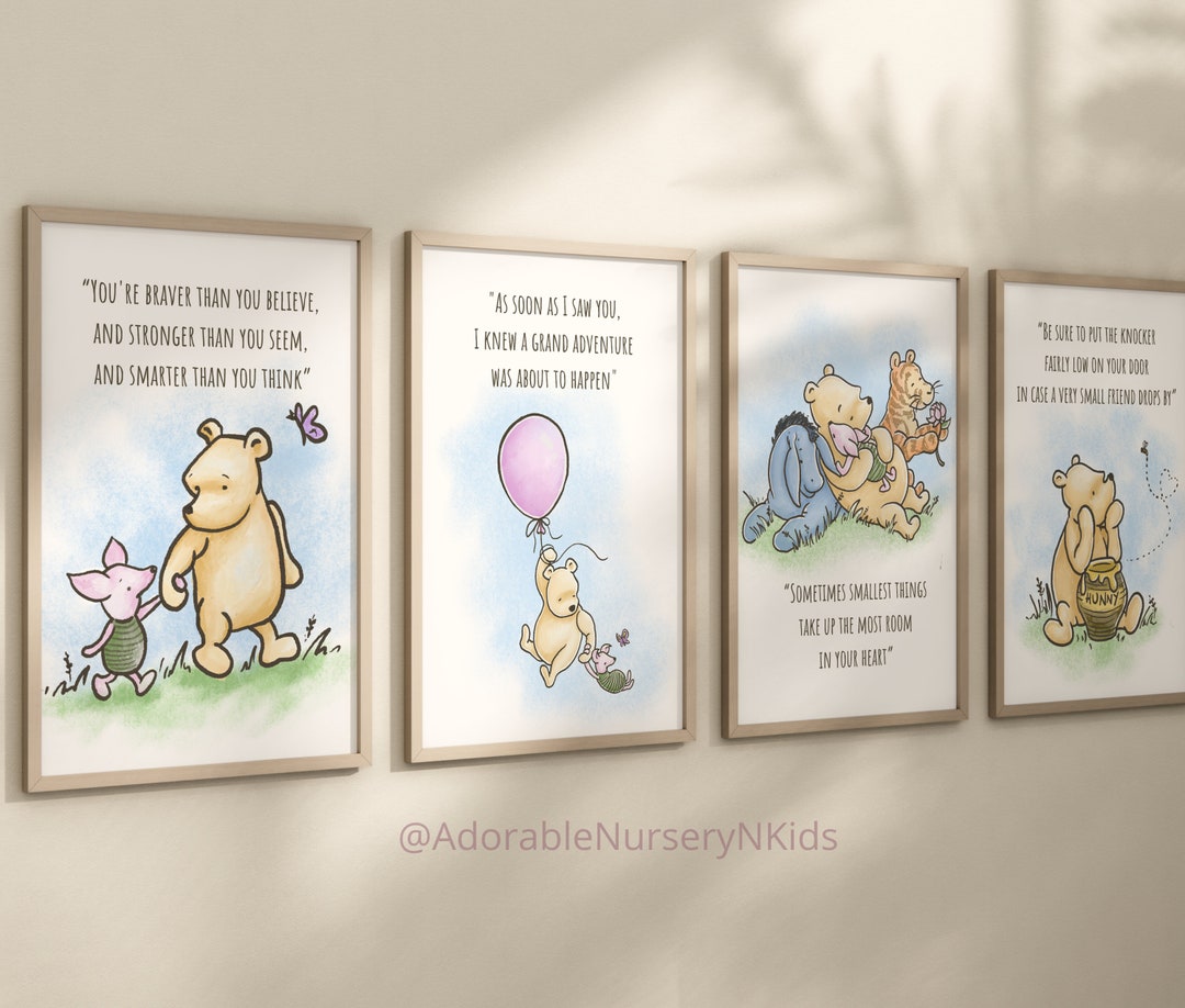 Winnie the Pooh Artwork,classic Winnie-the-pooh Art Prints, Winnie-the ...