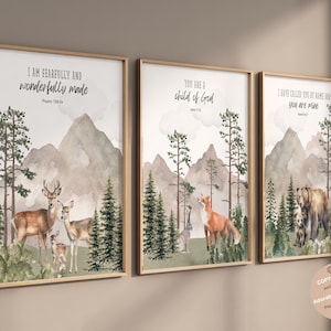 Christian Nursery, Bible Verse Nursery, Scripture Nursery, Woodland ...