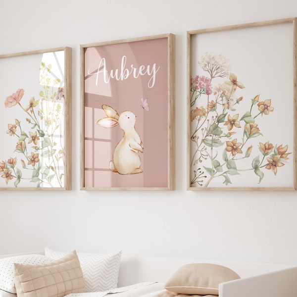Pink Green Nursery - Etsy